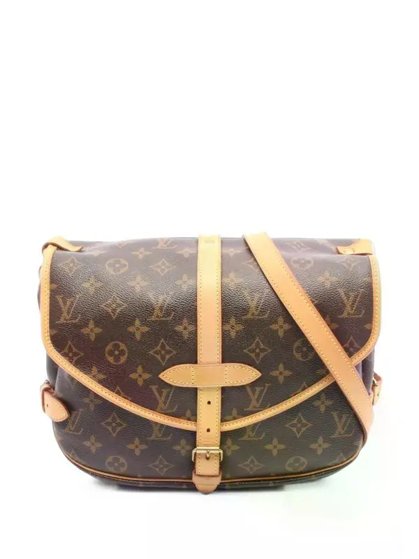 LOUIS VUITTON 2006 30 Saumur Monogram Shoulder Bag - Brown