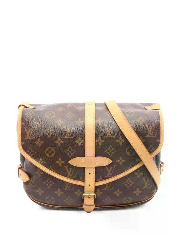 LOUIS VUITTON 2006 30 Saumur Monogram Shoulder Bag - Brown