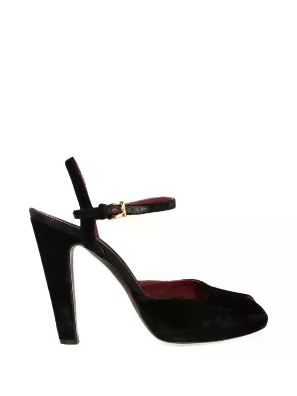 Prada Velvet-effect Slingback Sandals