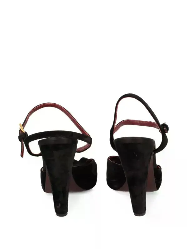 Prada Velvet-effect Slingback Sandals
