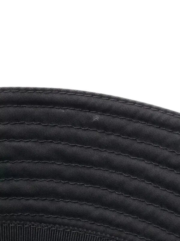 Prada 2010s Re-nylon Logo Plate Bucket Hat