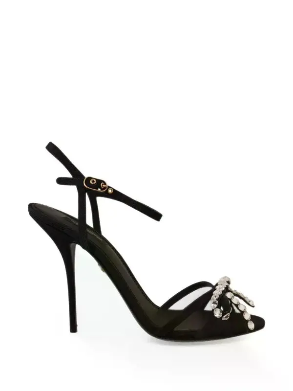 Dolce & Gabbana Crystal-embellished Bow Sandals