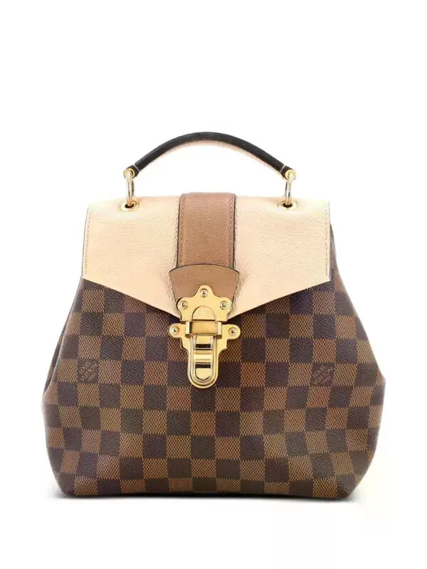 LOUIS VUITTON Clapton Damier And Leather Backpack - Neutrals