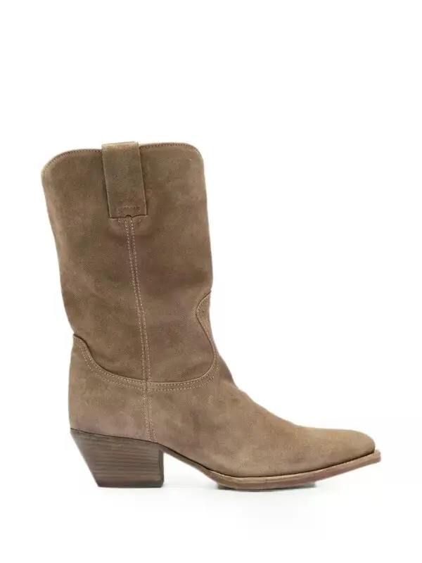 Officine Creative Wanda Pointed-toe Suede Boots