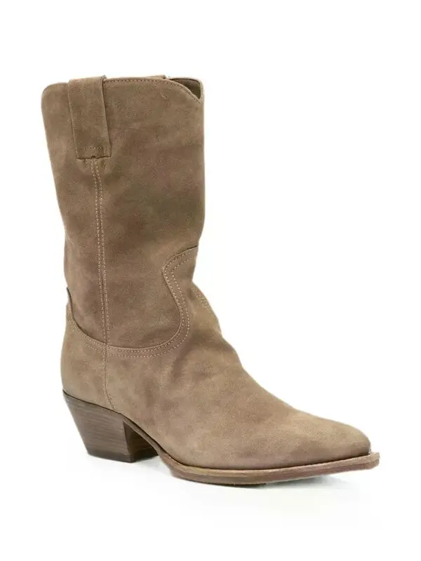 Officine Creative Wanda Pointed-toe Suede Boots