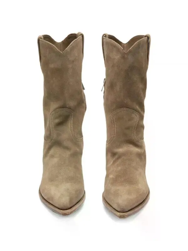 Officine Creative Wanda Pointed-toe Suede Boots