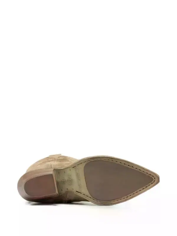 Officine Creative Wanda Pointed-toe Suede Boots