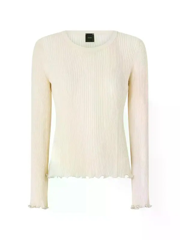 Pinko Ribbed Sweater With Jewel Edges