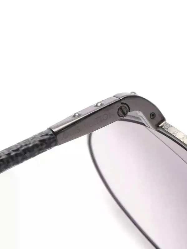 LOUIS VUITTON 2011 Damier Graphite Conspiracion Pilot Sunglasses