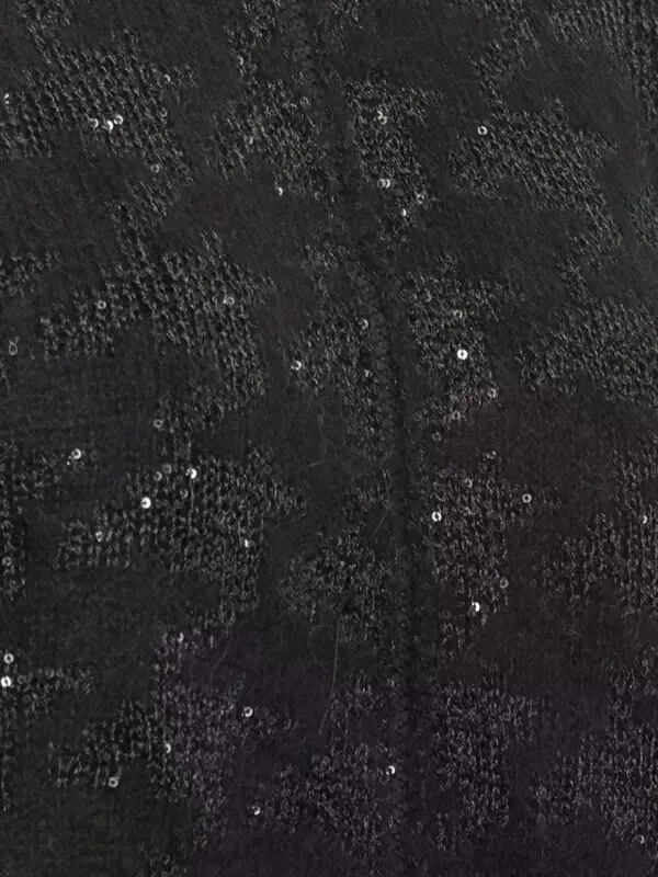 PANICALE Sequin-embellished Houndstooth Jacket