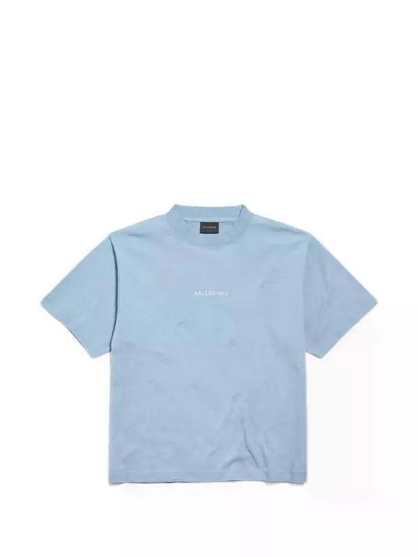Balenciaga Back Medium Fit T-shirt - Blue