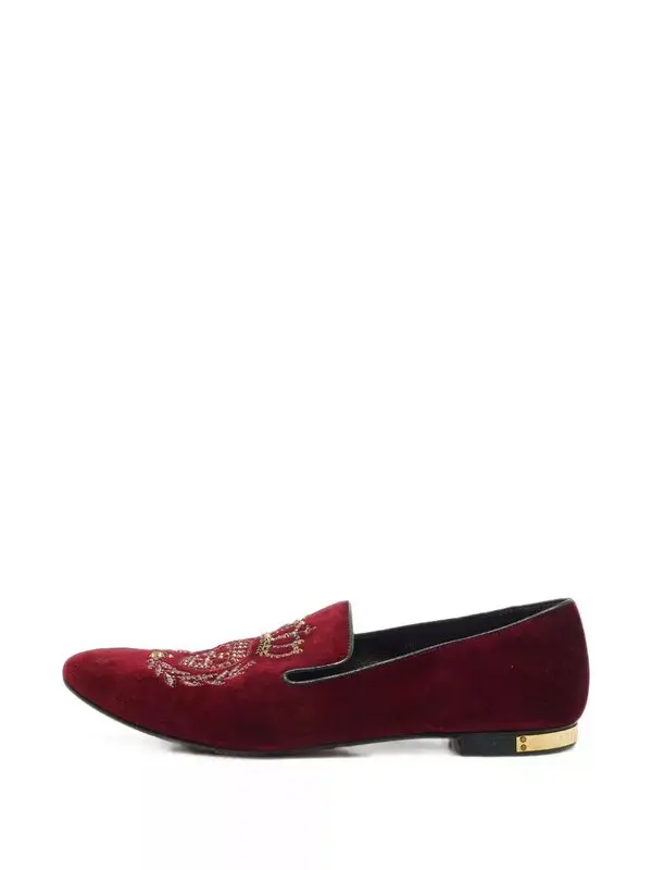 Philipp Plein Crystal-embellished Loafers