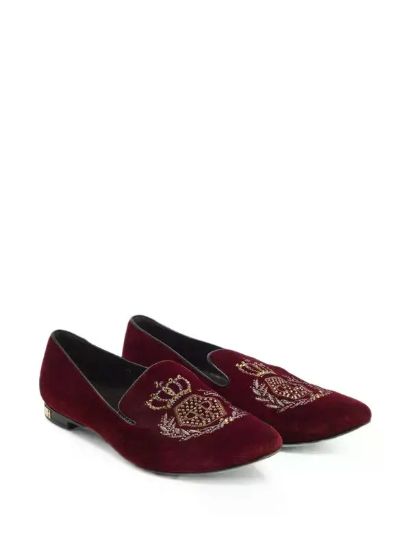 Philipp Plein Crystal-embellished Loafers