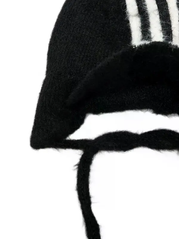 Y3 Stripe-detail Trapper Hat