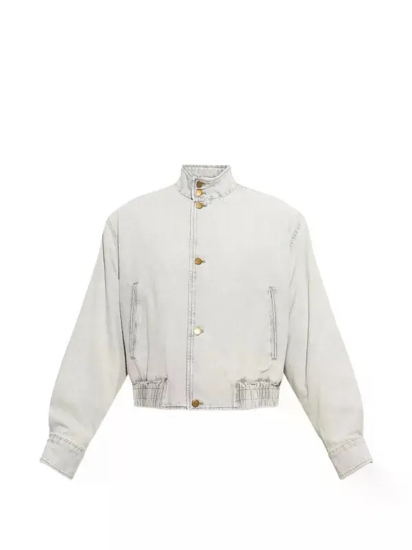 JIL SANDER Insulated Denim Jacket With Stand Collar