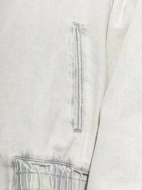 JIL SANDER Insulated Denim Jacket With Stand Collar