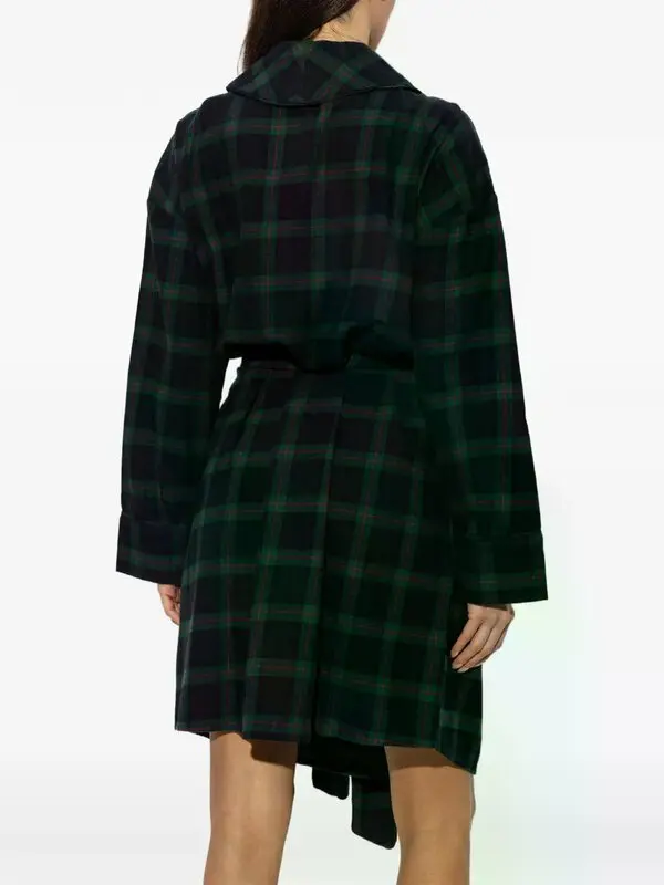 Polo Ralph Lauren Plaid-print Cotton Robe