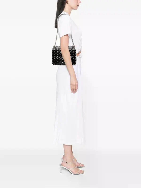 Valentino Garavani 2000-2017 Medium Patent Rockstud Spike Satchel