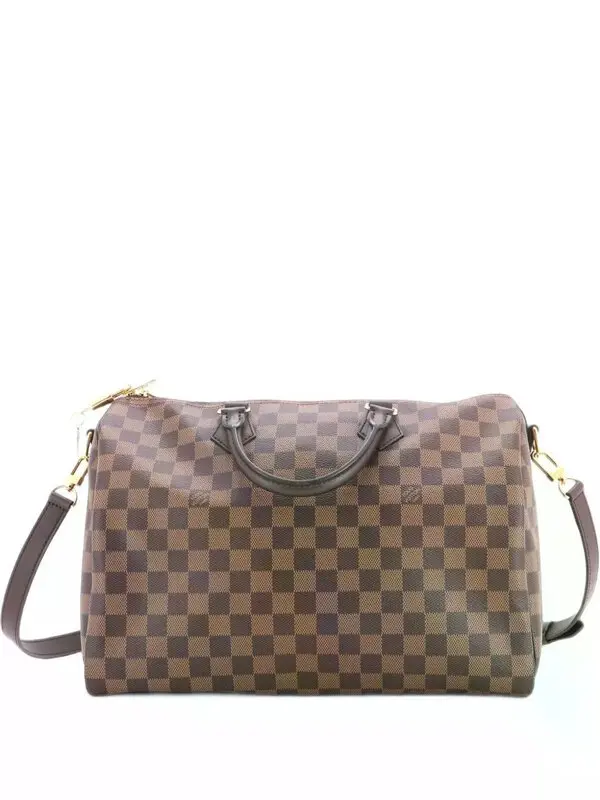 LOUIS VUITTON Speedy Bandouliere Bag Damier 35 Satchel - Brown