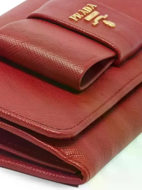 Prada Fiocco Bow-detail Leather Wallet