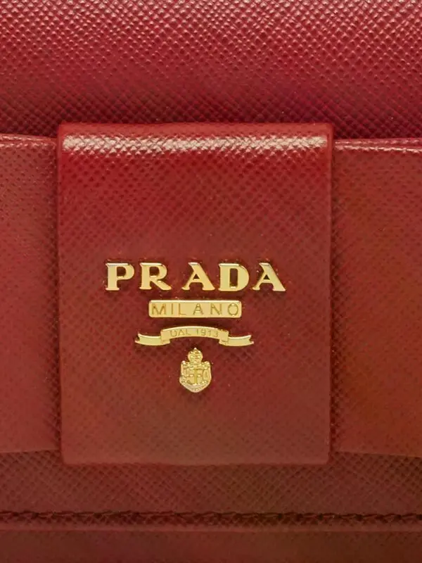 Prada Fiocco Bow-detail Leather Wallet