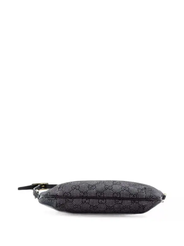 Gucci Vintage Pochette Shoulder Bag Gg Canvas Small Hobo Bag