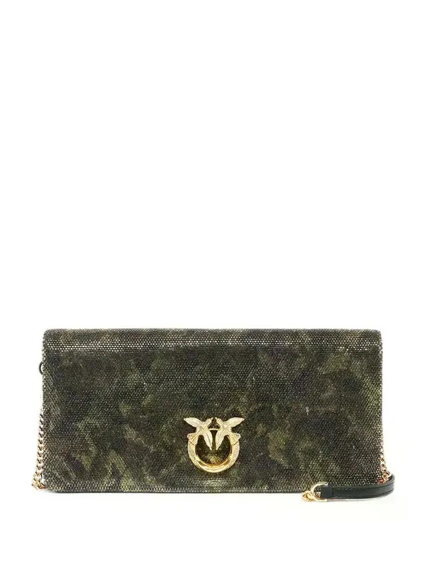Pinko Love Birds Crystal-embellished Shoulder Bag