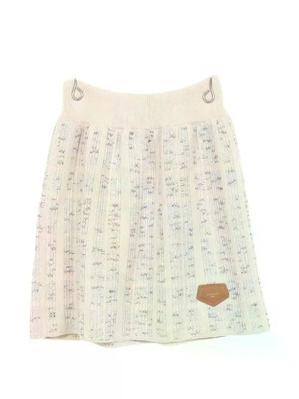 LOUIS VUITTON 2010s Tweed Knit Mini Skirt