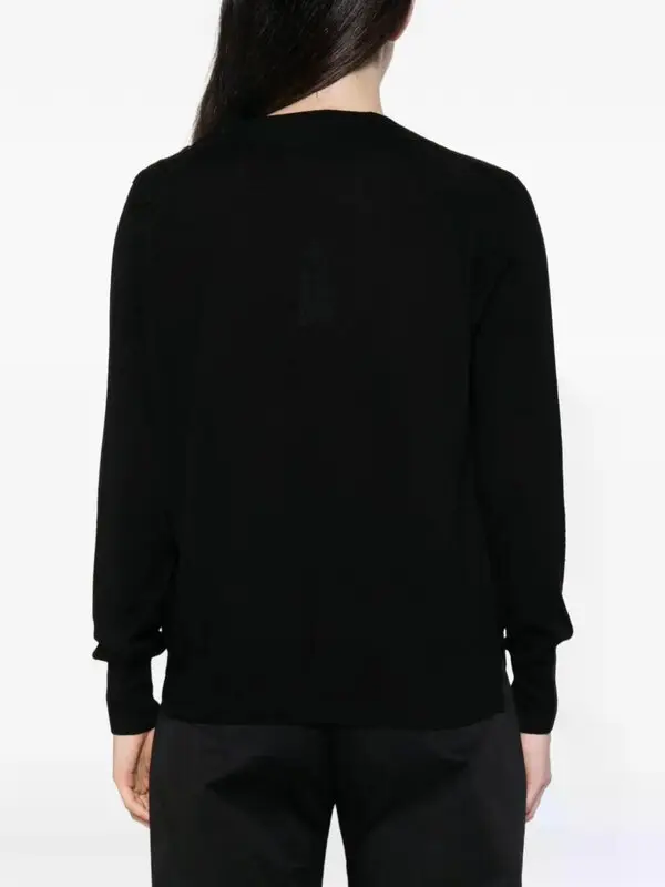 Ermanno Scervino Lace-trimmed V-neck Sweater