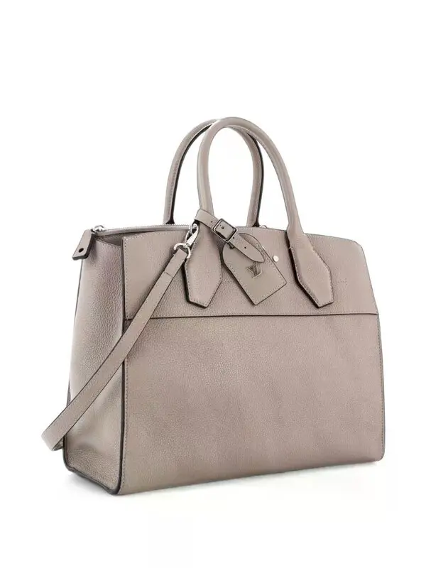 LOUIS VUITTON City Steamer Handbag Leather Mm Tote Bag