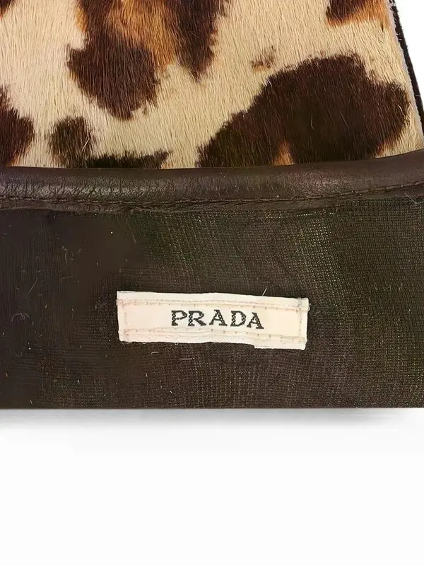 Prada Leopard-print Calf-fur Gloves