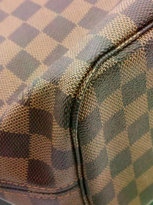 LOUIS VUITTON 2012 Mm Damier Ebene Neverfull Tote Bag - Brown