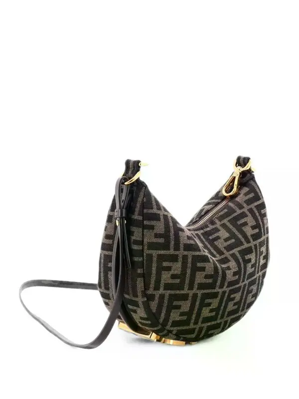 Fendi Fendigraphy Bag Zucca Canvas Mini Hobo Bag