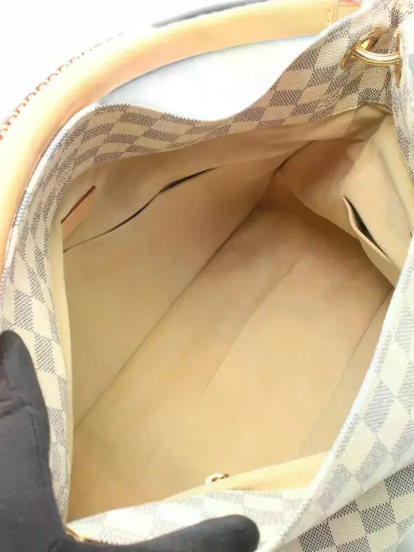 LOUIS VUITTON 2011 Mm Artsy Damier Azur Tote Bag - White