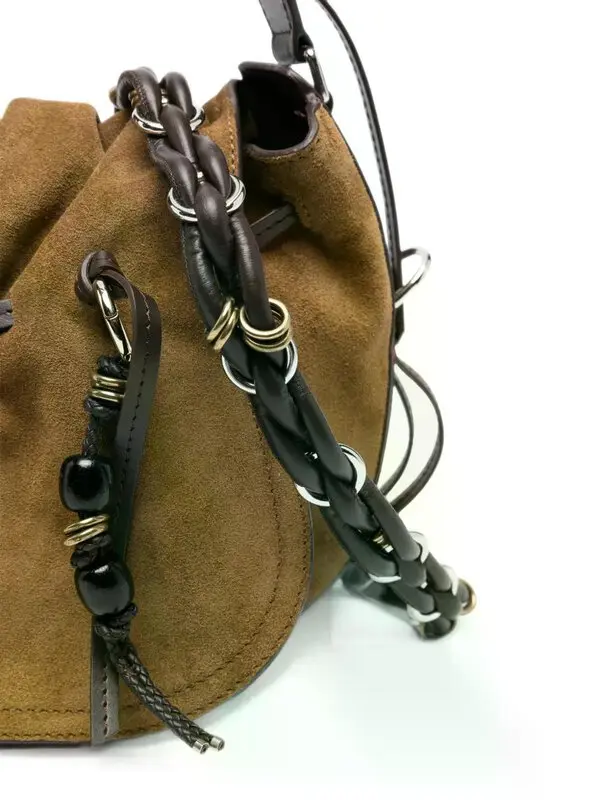 Isabel Marant Étoile Bolton Beaded Suede Shoulder Bag