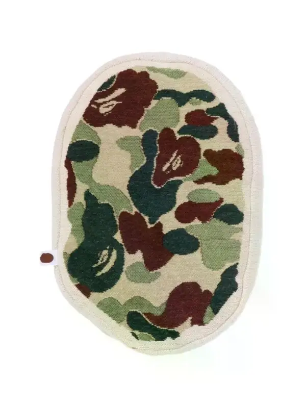 A BATHING APE Abc Camo Ape Head Cushion