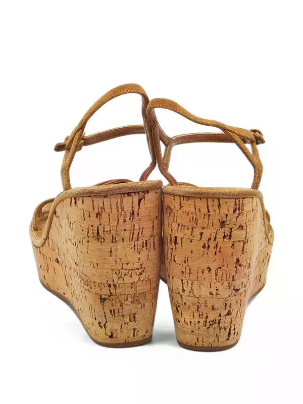 Prada Suede Wedge Sandals
