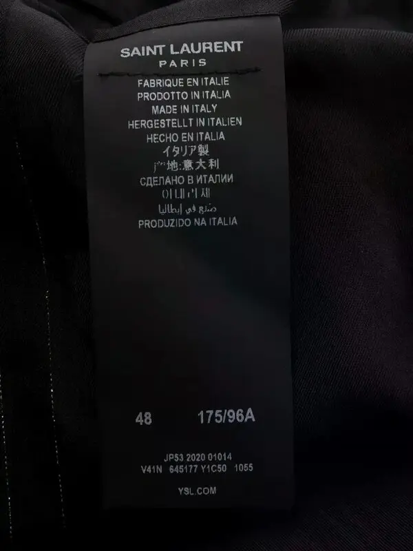 Saint Laurent 2010s Pinstripe Jacket