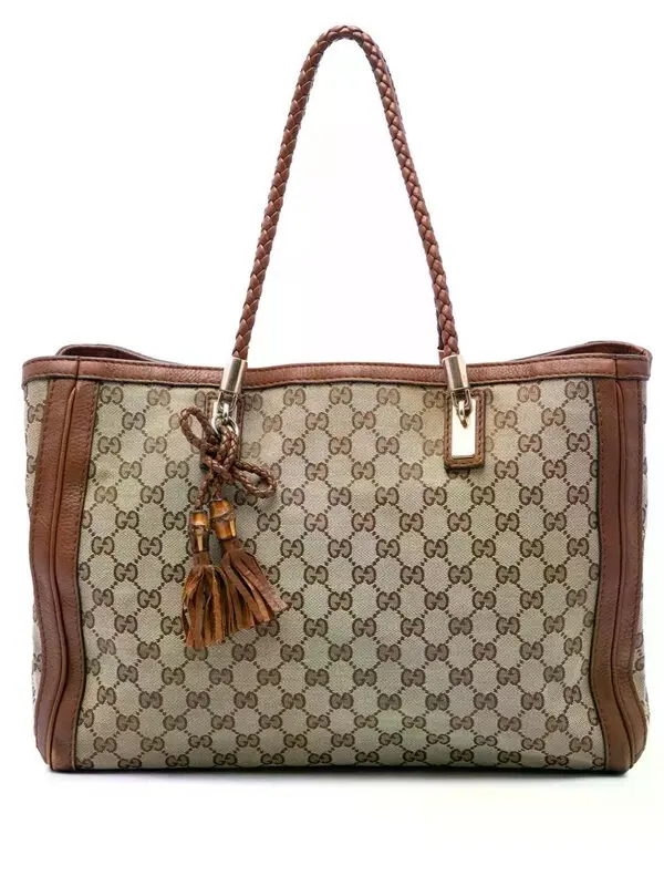 Gucci 2016-2026 Gg Canvas Bella Tote Bag - Neutrals