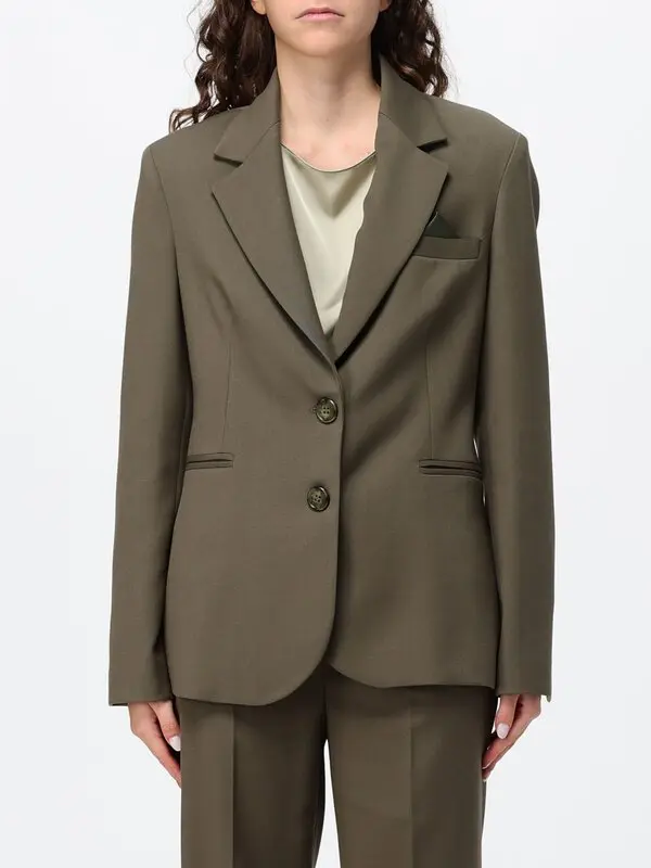 HANITA Single-breasted Recycled Polyester Blazer With Lapel Collar