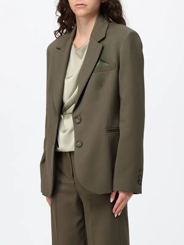 HANITA Single-breasted Recycled Polyester Blazer With Lapel Collar