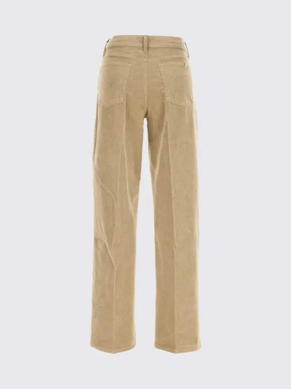 7 For All Mankind High-waisted Wide Leg Corduroy Trousers - Beige