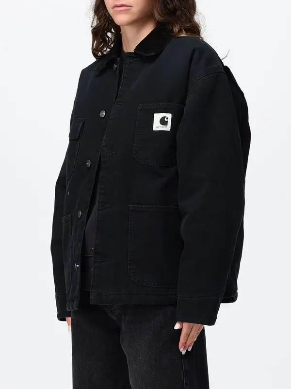 Carhartt Work In Progress Oversized Organic Cotton Shirt Jacket With Velvet Collar