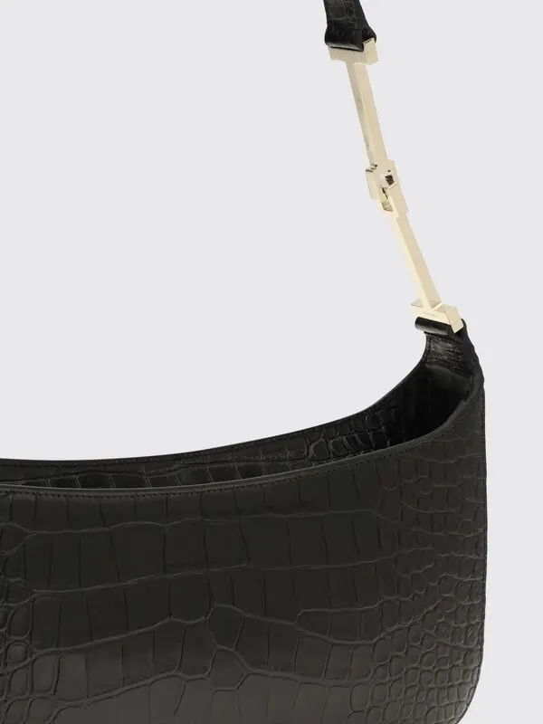TOM FORD Croc-effect Bovine Leather Shoulder Bag With Zip Closure