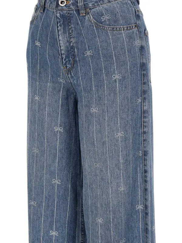 SELF-PORTRAIT Jeans In Con Strass