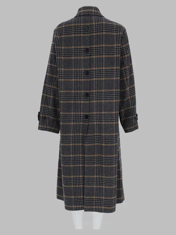 Paul Smith Cappotto In Lana Con Bottoni Sul Retro - Blue