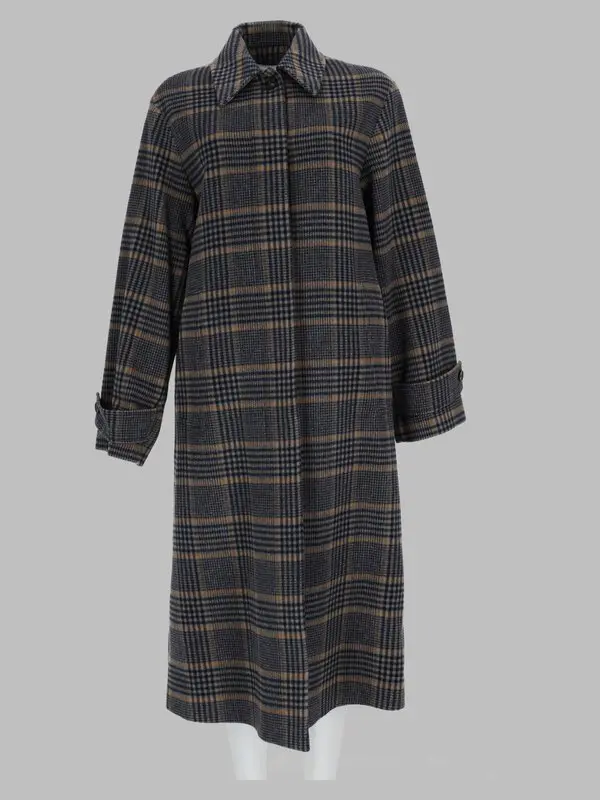 Paul Smith Cappotto In Lana Con Bottoni Sul Retro - Blue
