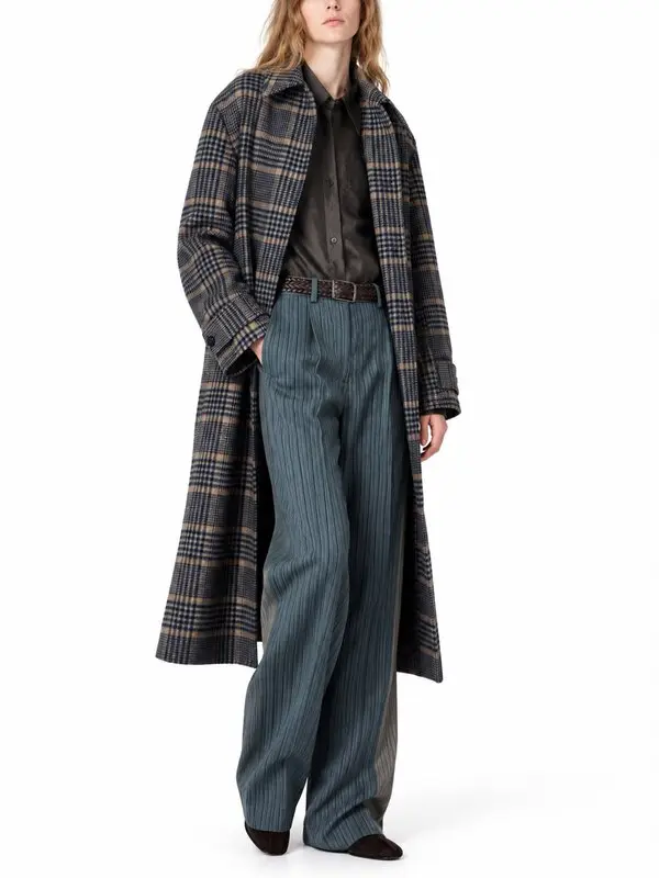 Paul Smith Cappotto In Lana Con Bottoni Sul Retro - Blue