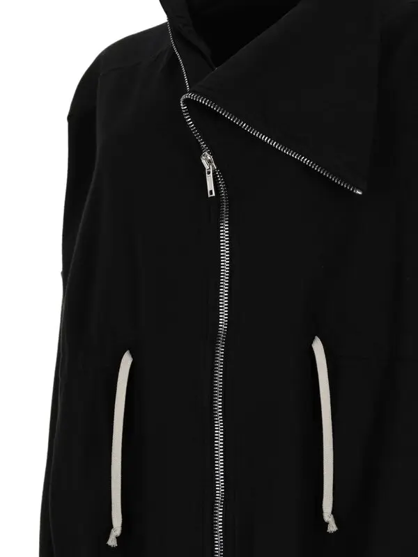 Rick Owens Giacca "mountain" Con Zip Asimmetrica