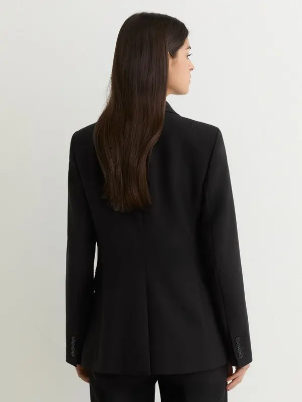REISS Gabi Single-breasted Suit Blazer - Black